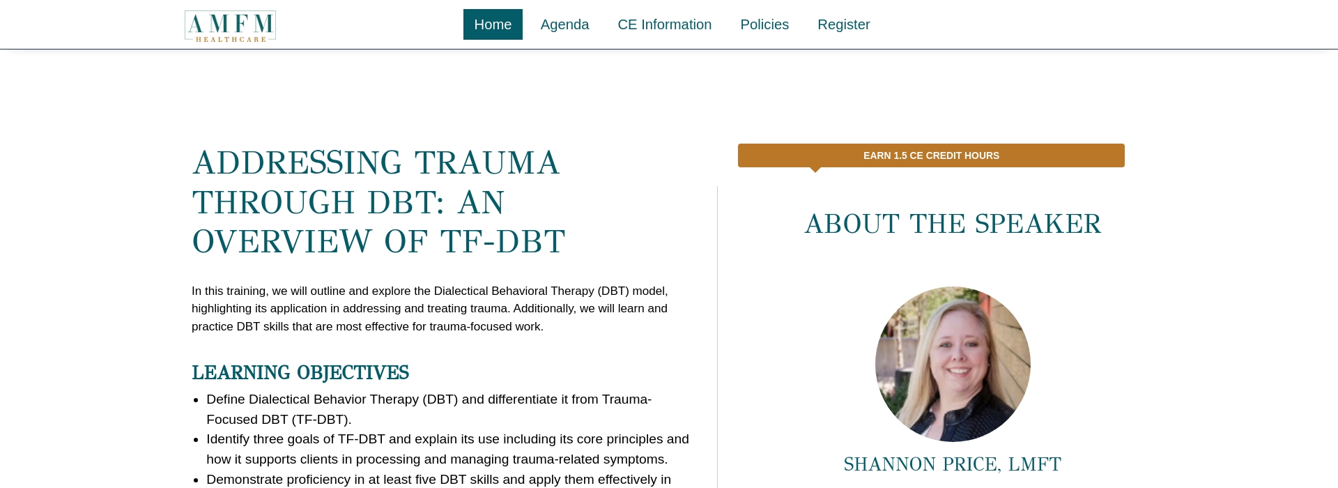 Addressing Trauma Through DBT: An Overview of TF-DBT