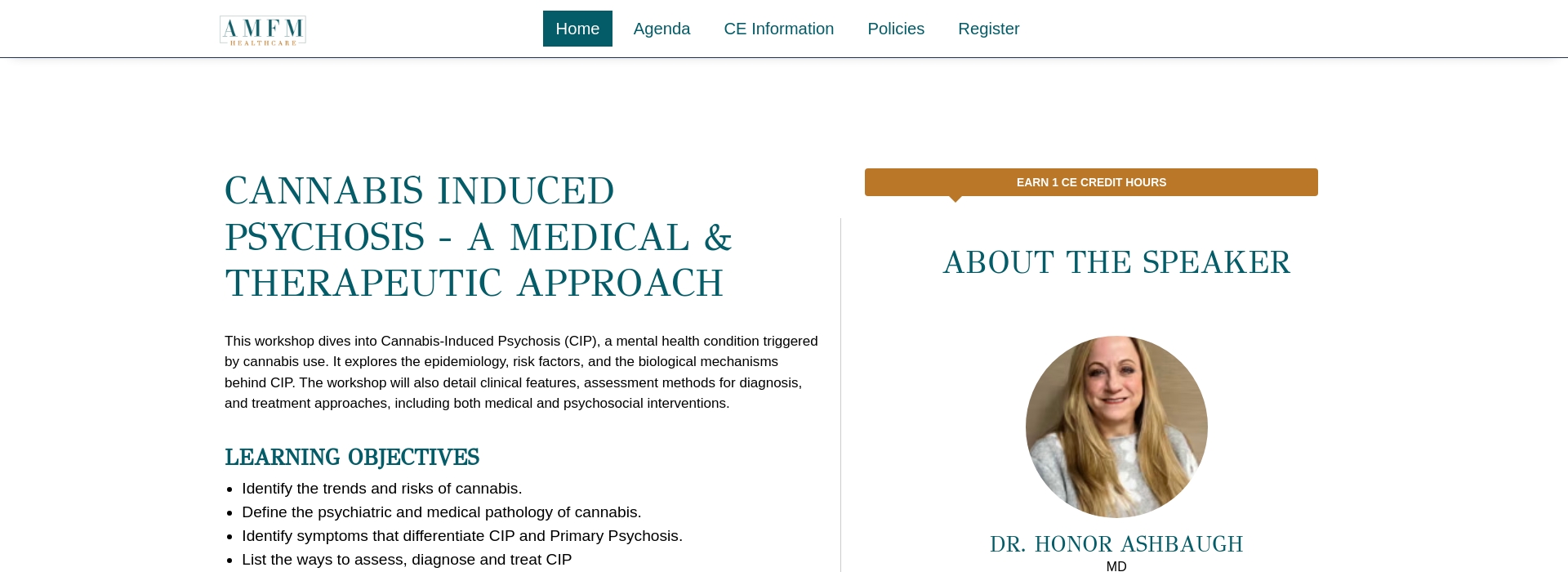 Cannabis Induced Psychosis - A Medical & Therapeutic Approach