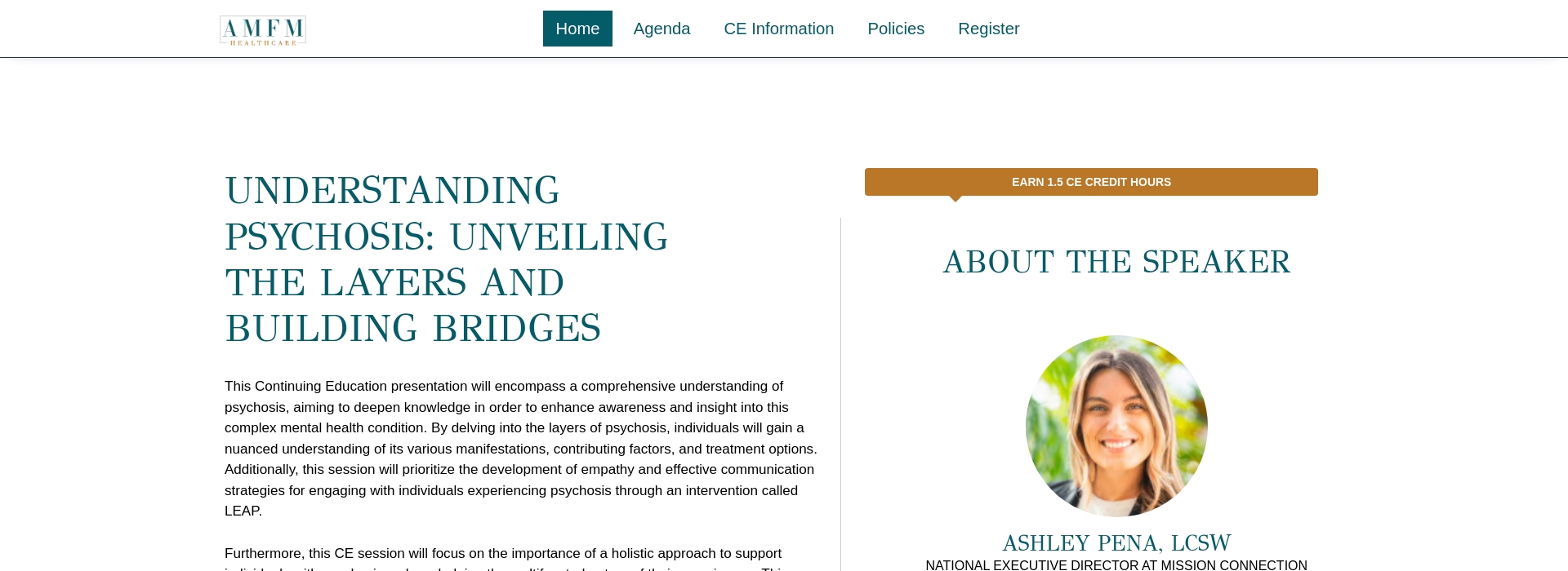 Understanding Psychosis: Unveiling the layers and Building Bridges